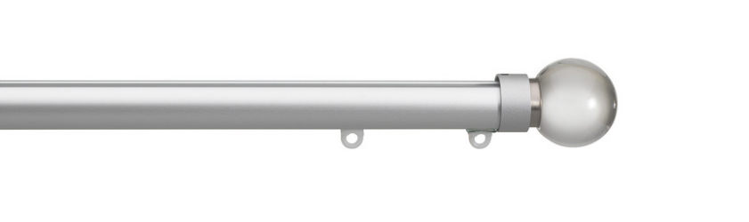 Silent Gliss Clear Glass Ball Metropole Finials for system 7600 ...