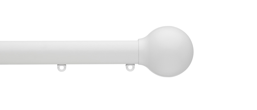 Silent Gliss 30 Hand Ball Metropole Finials 7610 - Silent Gliss at Low ...